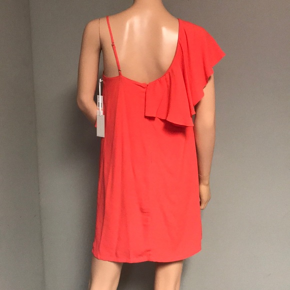 1. State | Dresses | State Size 2 One Shoulder Coral Mini Dress | Poshmark